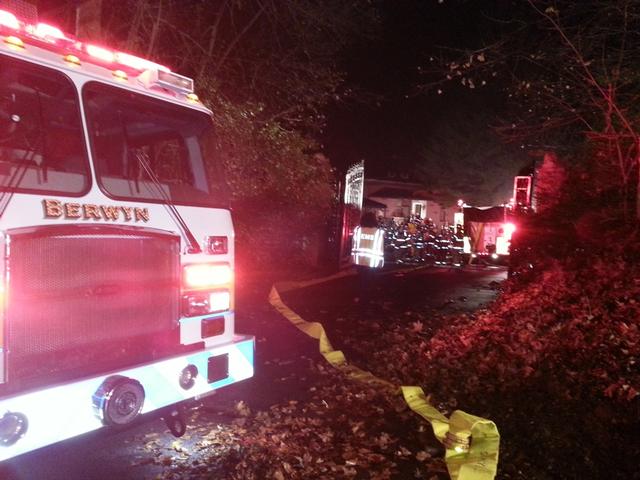 House Fire in Tredyffrin; Fire Alarm Does Its Job - Berwyn Fire Company