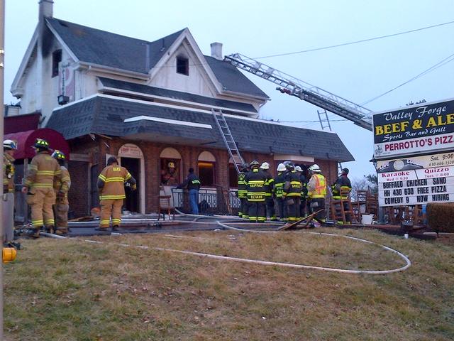 3 Alarm Fire at Valley Forge Beef & Ale - Berwyn Fire Company