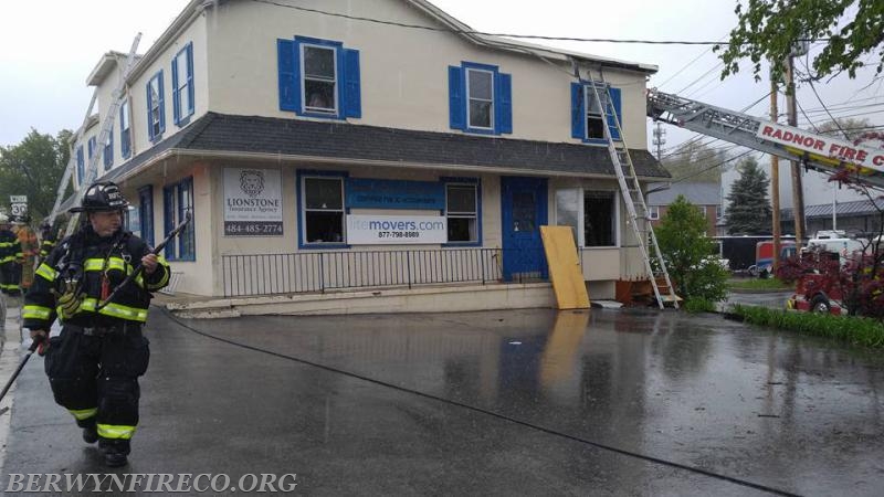 Tredyffrin Building Fire Causes $60,000 in Damage - Berwyn Fire Company